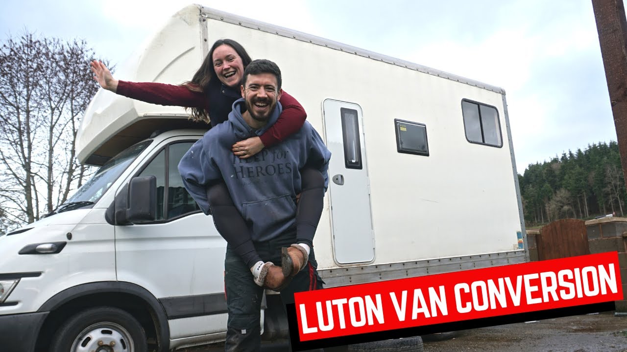 WE BUILT WALLS IN OUR LUTON VAN ! - Luton Van Box Conversion - Van life ...
