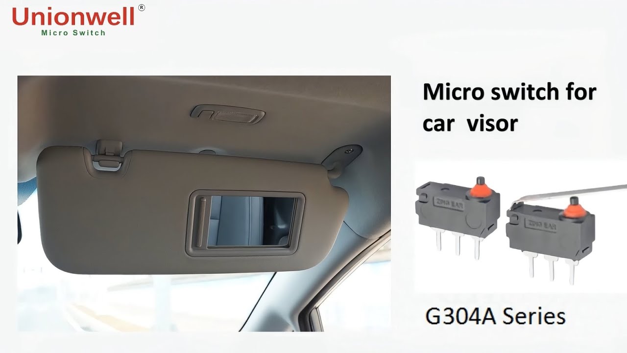 Unionwell: Automotive Sealed Micro Switch for Sun Visor - YouTube