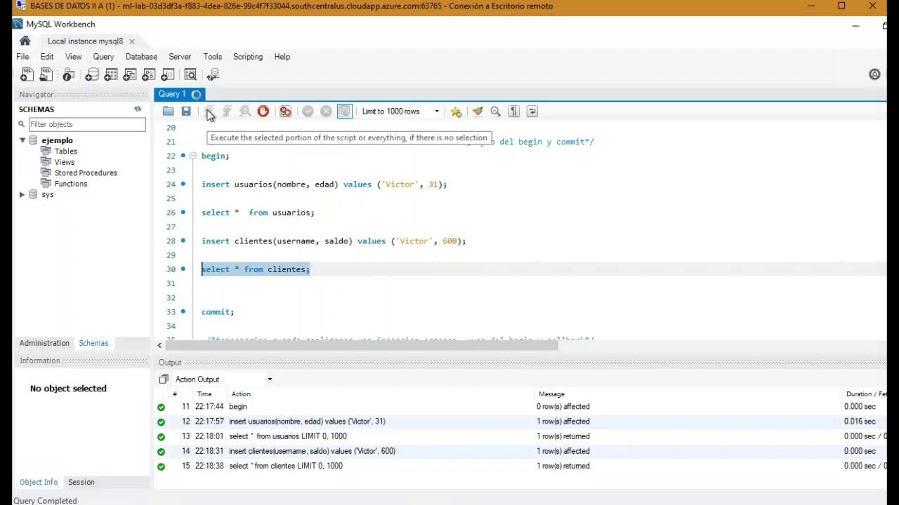 Transacciones en mysql - YouTube