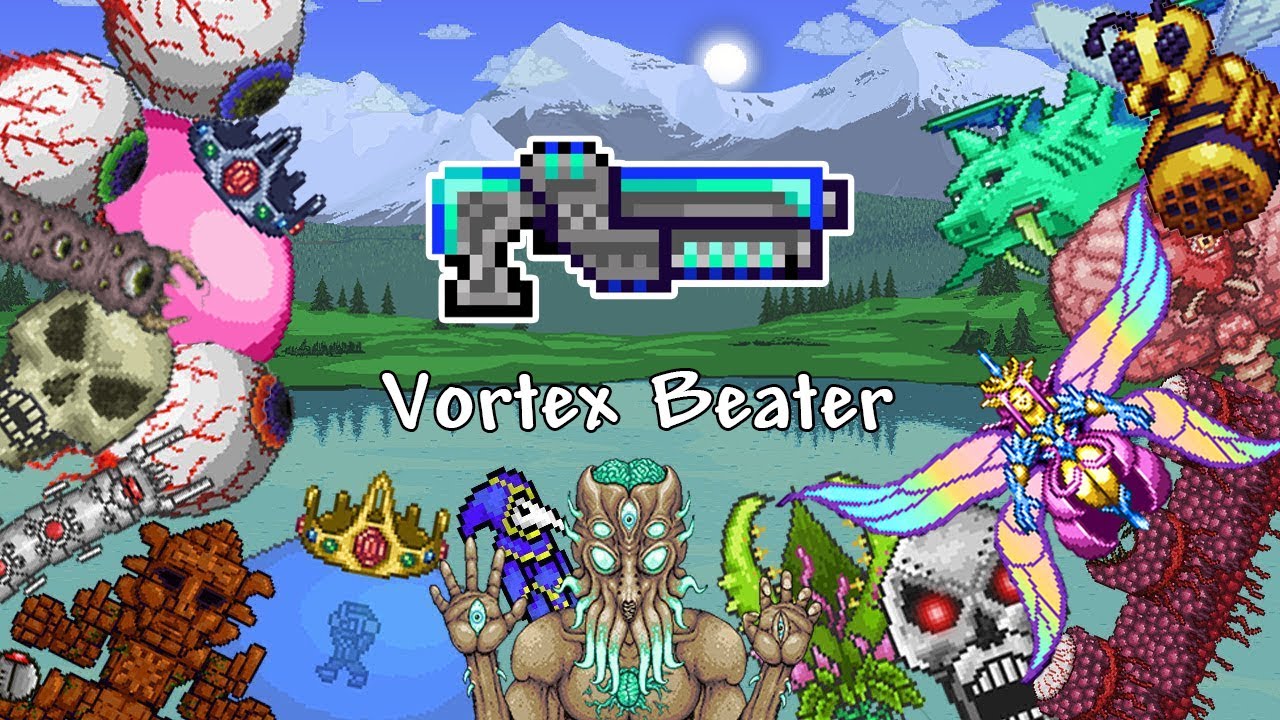 Vortex Beater vs All Bosses | Terraria (Master Mode) - YouTube