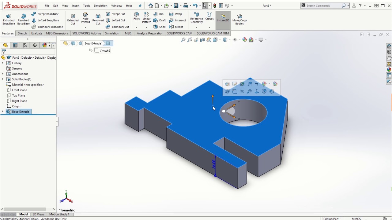 SOLIDWORKS - Module1 Part7 - YouTube