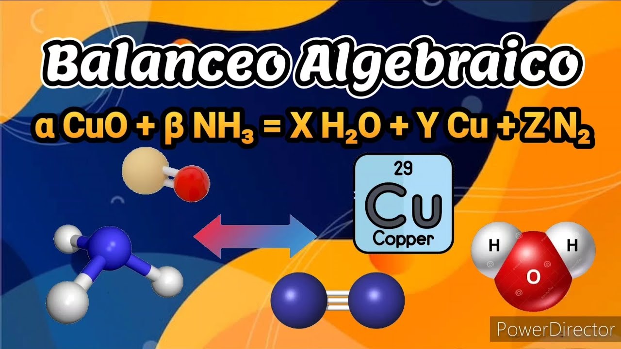 Método de Balanceo Algebraico de Reacciones Químicas - YouTube