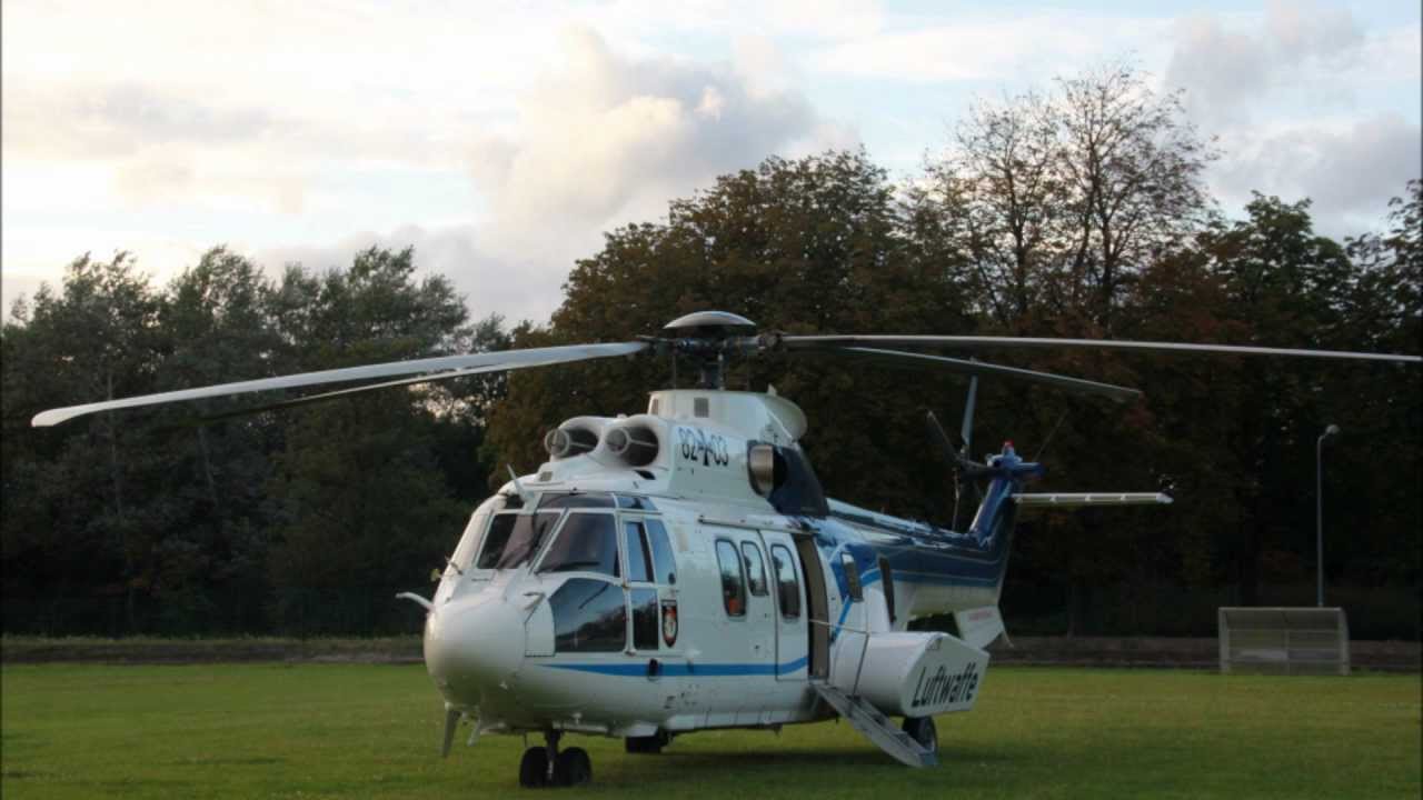 Eurocopter AS 532 Cougar als VIP Version von der Luftwaffe [Full HD ...