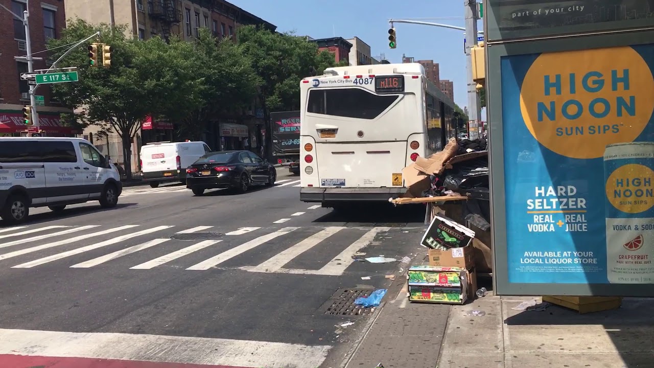 MTA BUSES: M116 Departs 1 Ave & E 116 St - YouTube