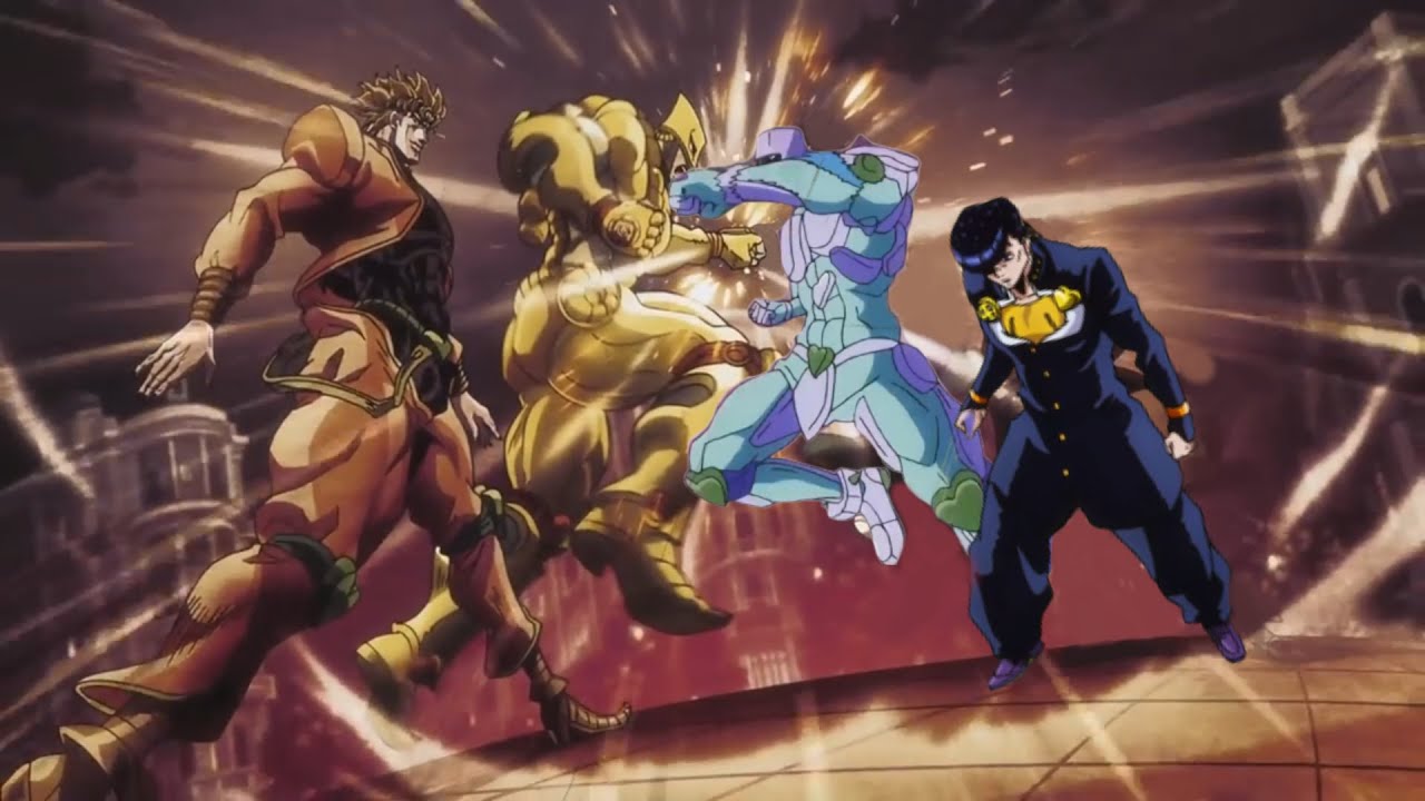 Josuke Vs DIO - YouTube