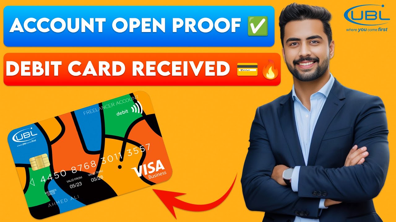 How to Open UBL Freelance Account Online (2025) | Debit Card Unboxing ...