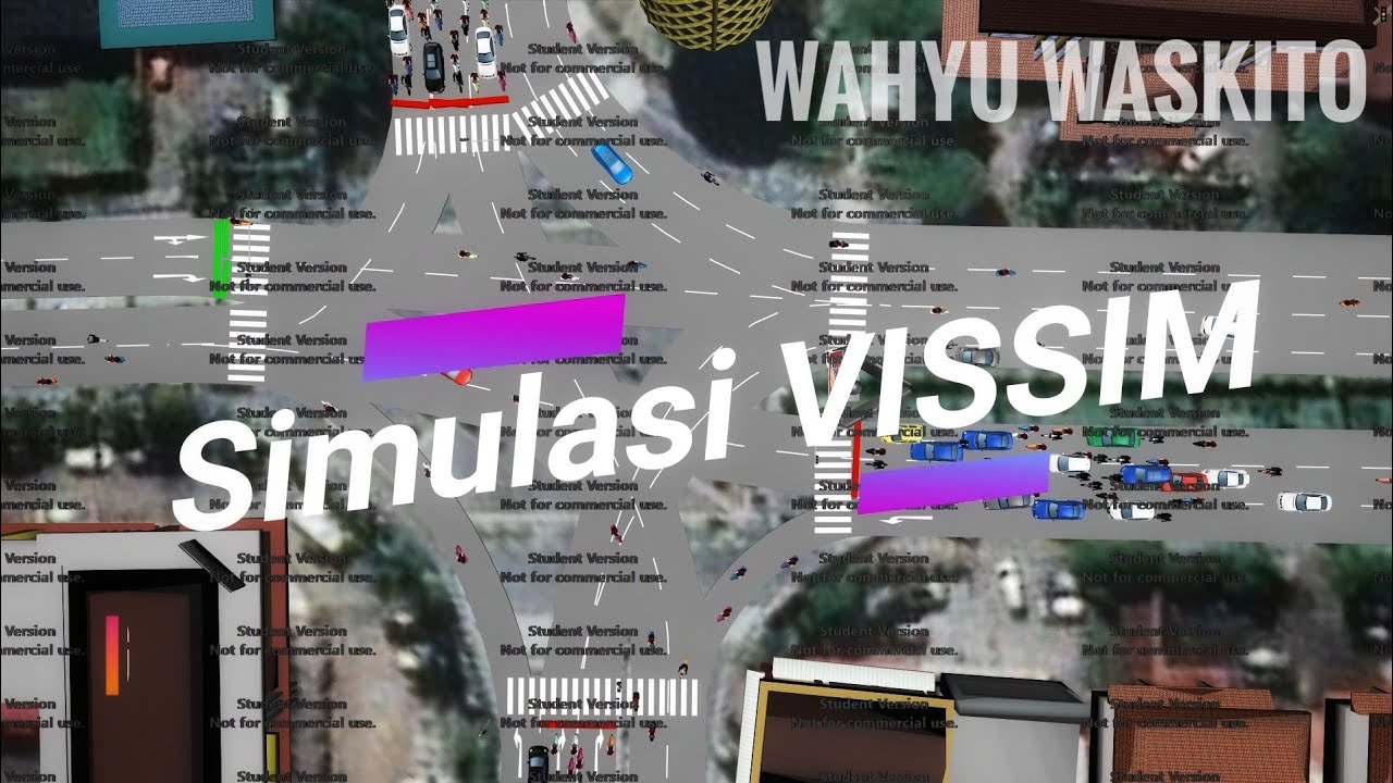 Simulasi Vissim Simpang KPP Pratama Kota Pontianak - YouTube