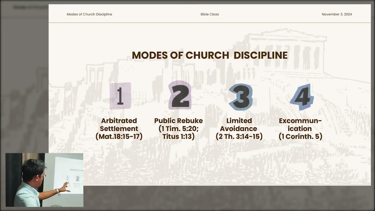 Bible Class: Modes of Church Discipline - YouTube