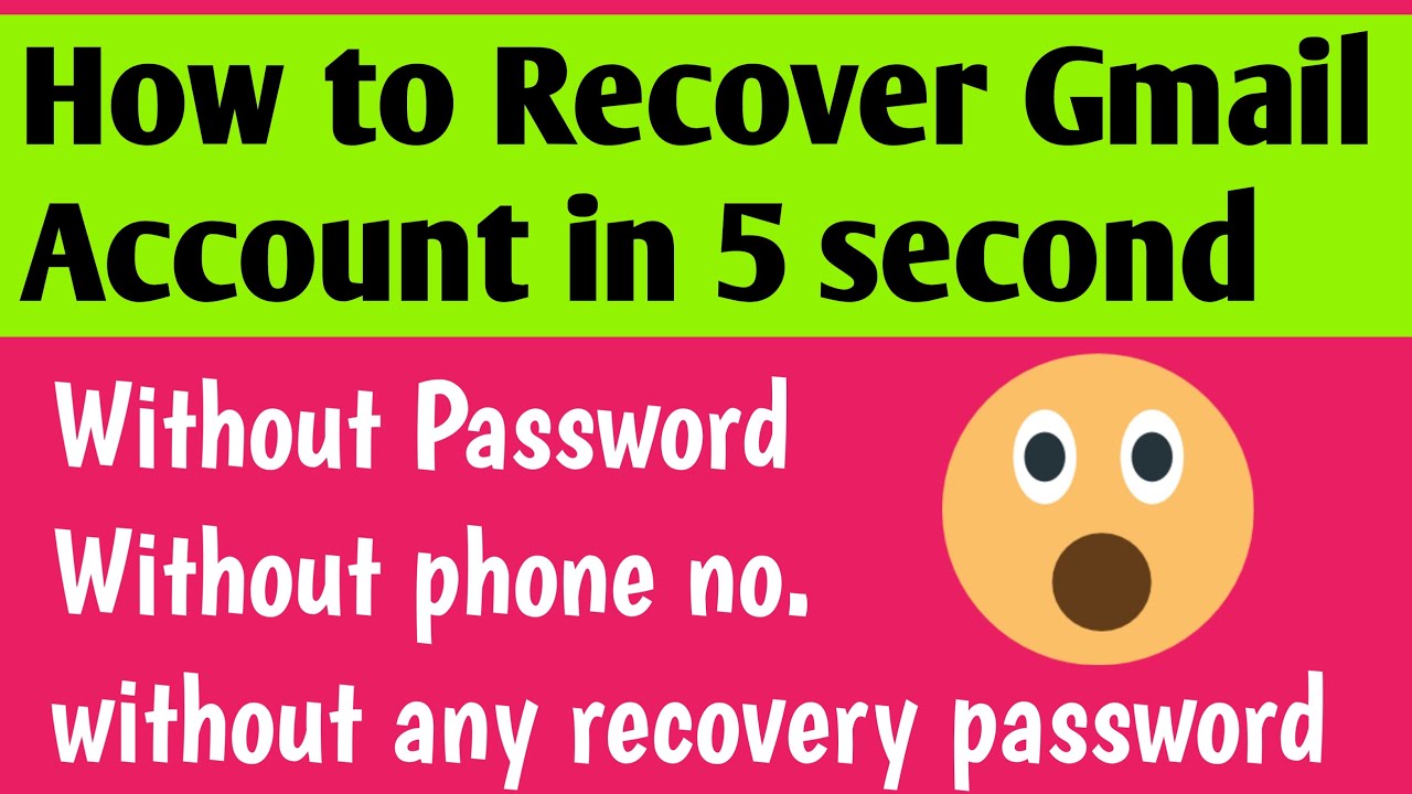 How To Recover Gmail Account Without Phone Number WithOut Verification How To Recover Gmail Account Without Phone Number WithOut Verification