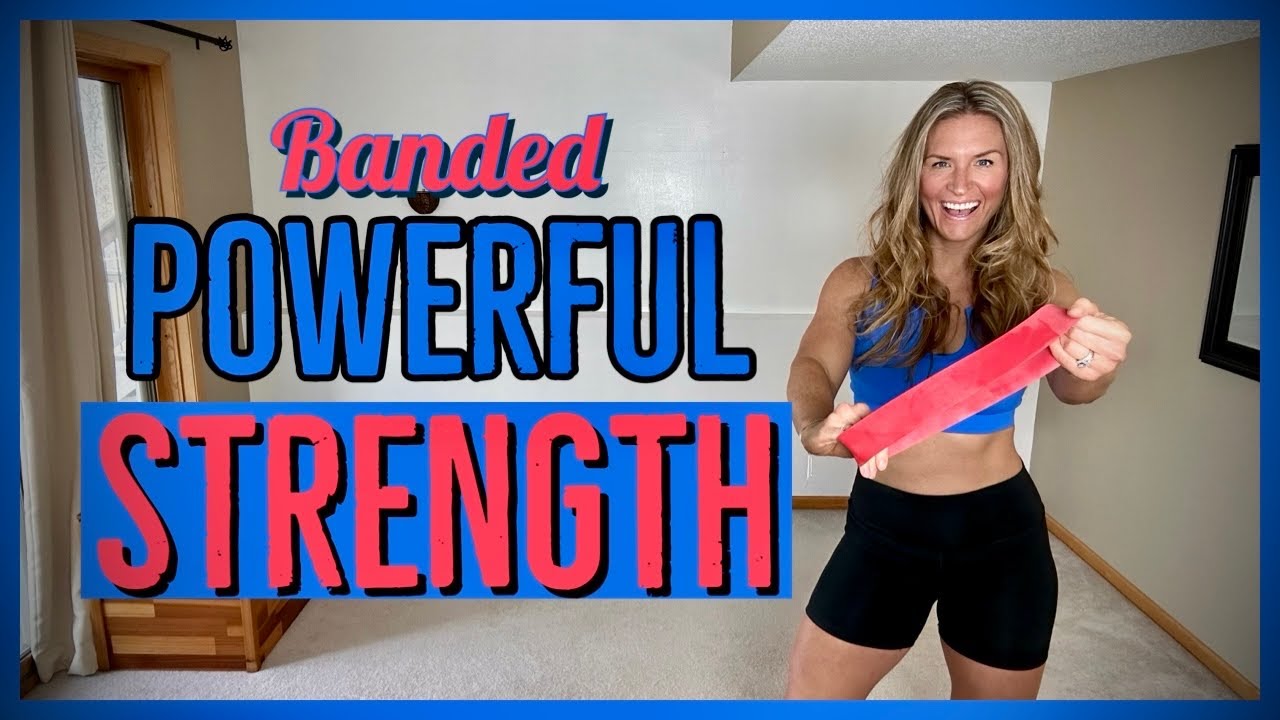 Banded POWERFUL Strength // Dumbbell Banded & Bodyweight Workout At ...