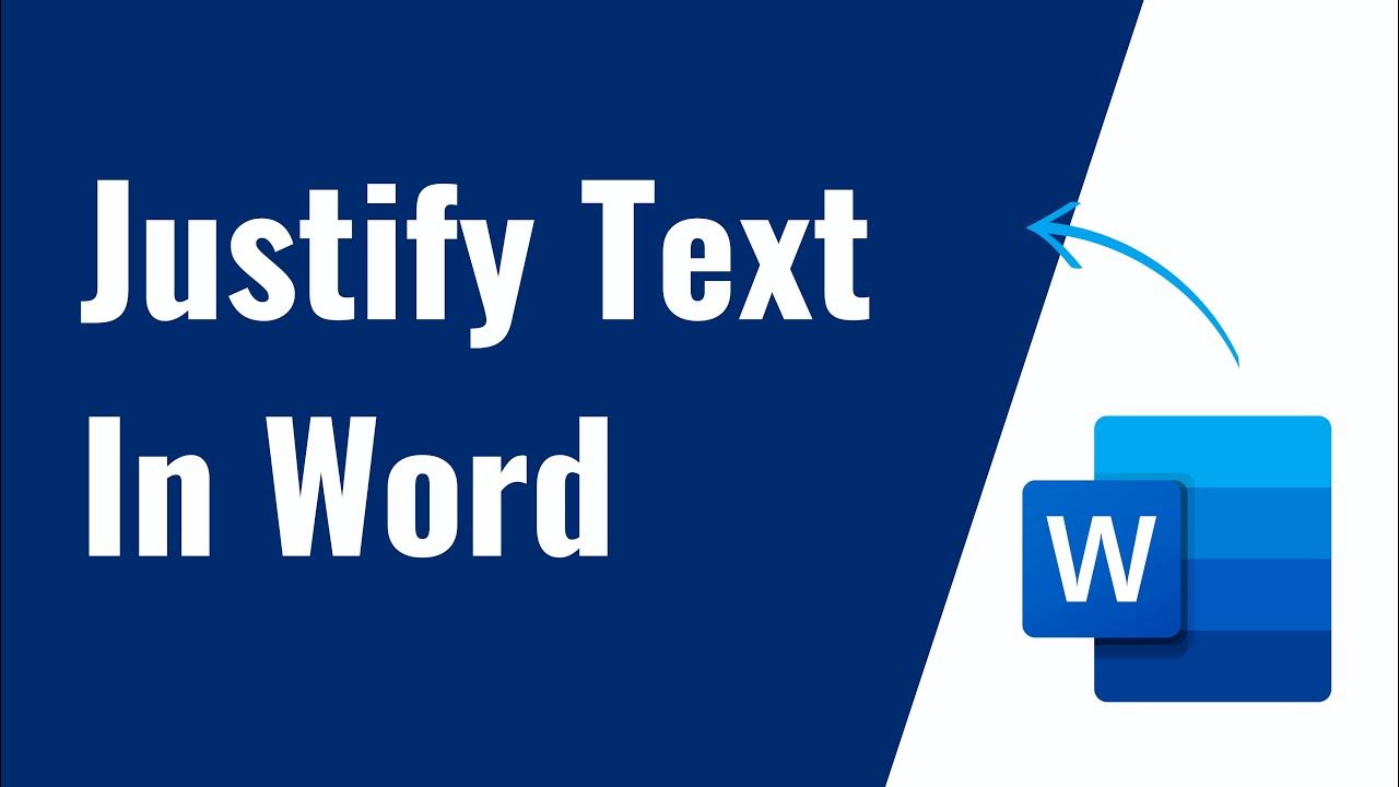 how to justify text in word - YouTube