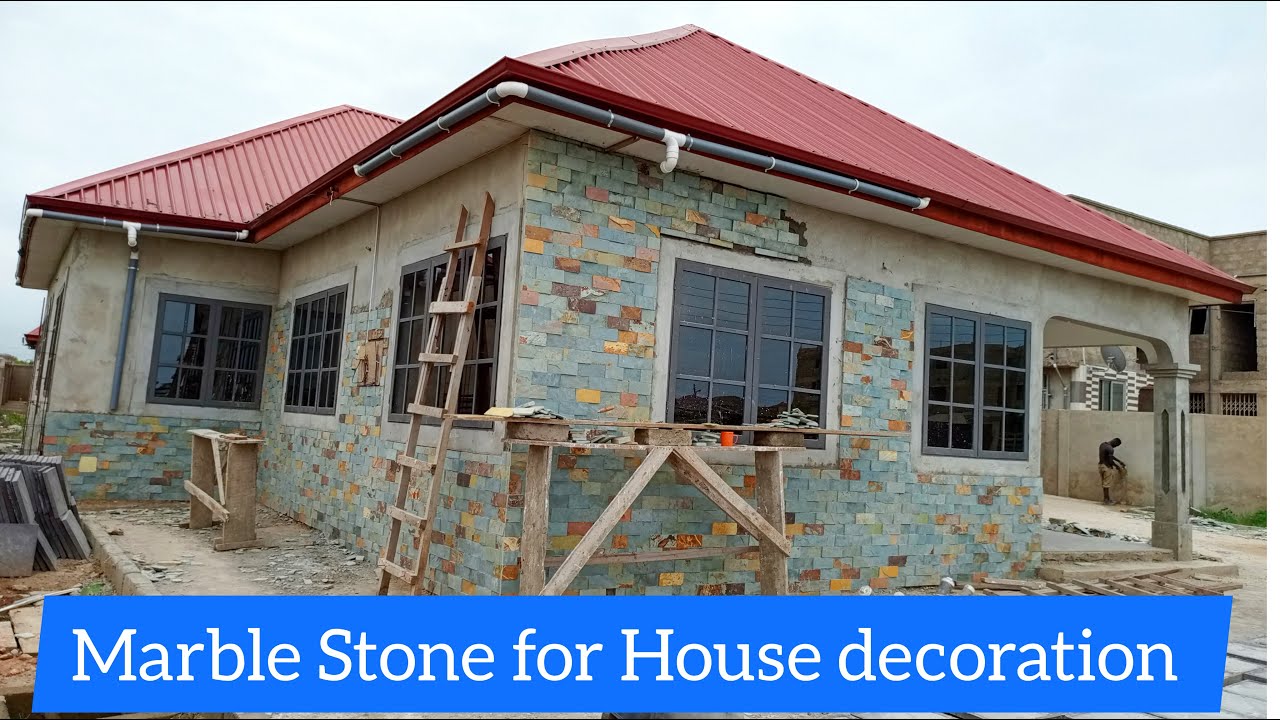 DAY6 - FIXING OF MARBLE STONES IN NEW NINGO , BUILDING IN GHANA ...