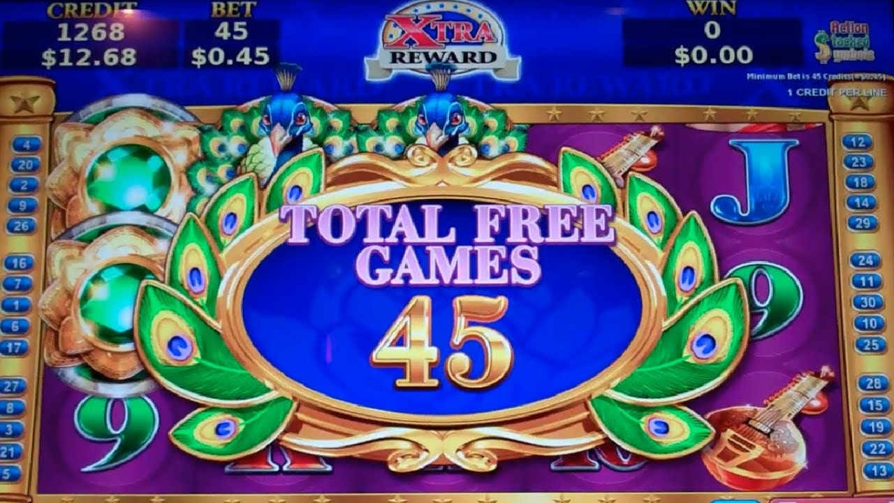 Adorned Peacock Slot Machine Bonus - 45 Free Games with Expanding Wilds ...
