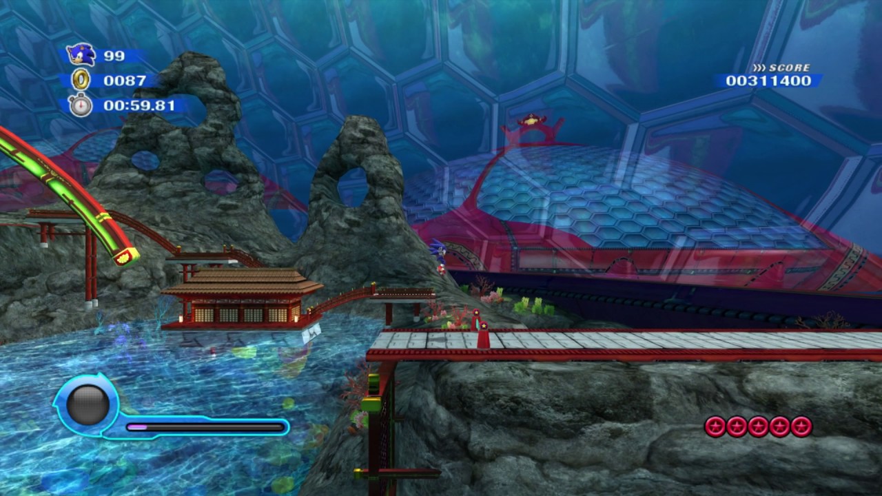 Sonic Colors (Wii) [Dolphin 60 FPS]: Aquarium Park - Act 3 - S-Rank ...
