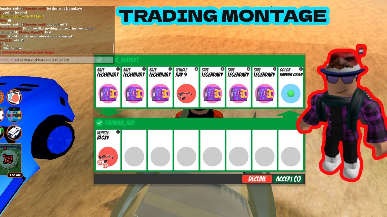 Trading Montage In jailbreak - YouTube