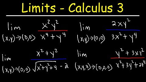 'Limits of Multivariable Functions - Calculus 3' by The Organic ...