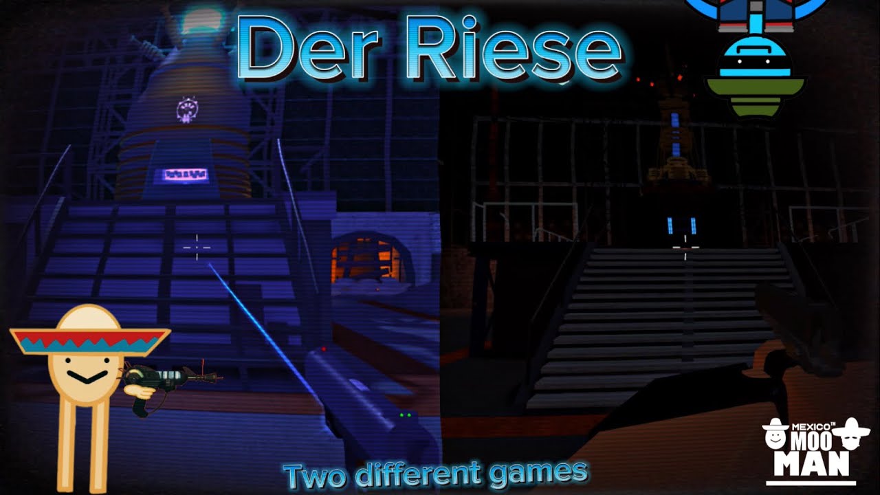 Der Riese in two different Roblox cod zombies games (Funny Moments ...