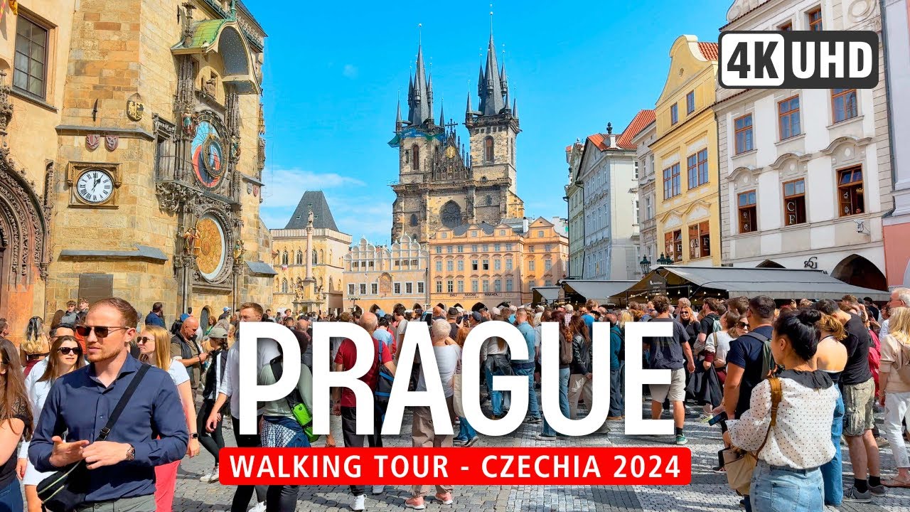 PRAGUE Walking Tour 🇨🇿 - "Most BEAUTIFUL Capital in the World ...