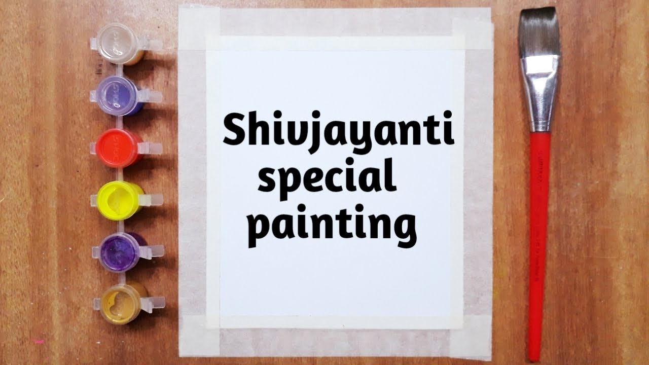 Shivjayanti Special / How to draw Chatrapati Shivaji Maharaj painting ...