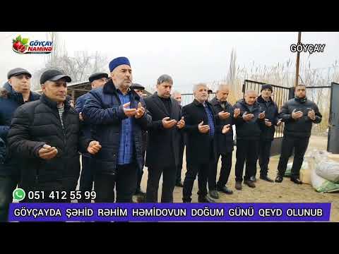 Göyçayda Vətən Müharibəsinin Şəhidi Rəhim Həmidovun Mövlud günü qeyd olundu 