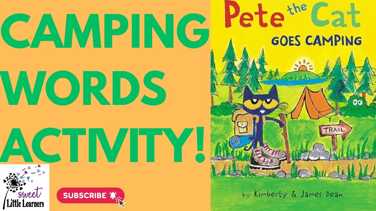 Pete the Cat Goes Camping 🏕️ | Easy Kindergarten Literacy Activity ...