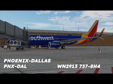 Flight from Phoenix to Dallas on the 737-800 - YouTube