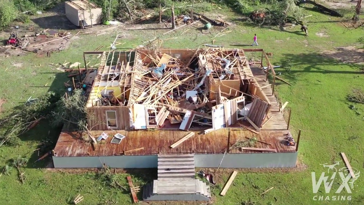 Tornado damage from drone in Soso, Ms after town is hit by massive ...