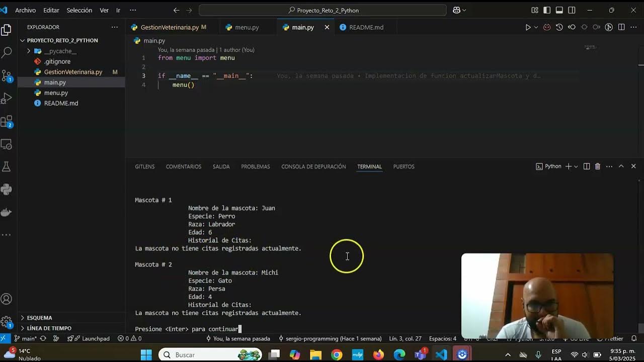 Explicación Proyecto Reto 2 - Curso de Python - Dev Senior - YouTube