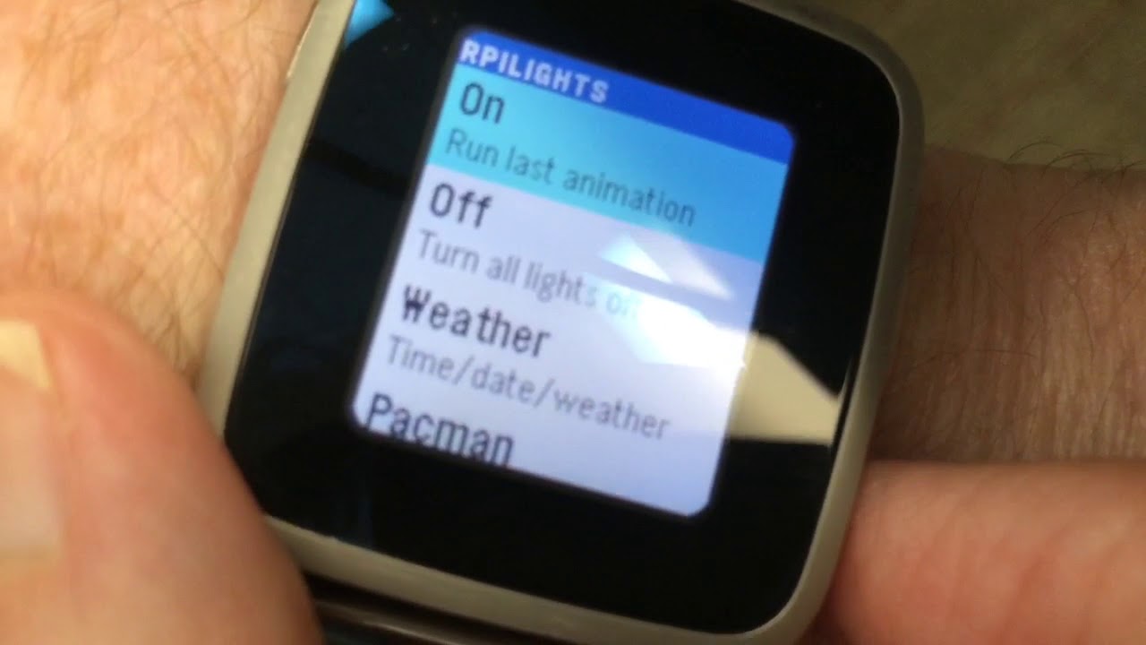 Controlling LED lights with my Pebble smart watch - YouTube