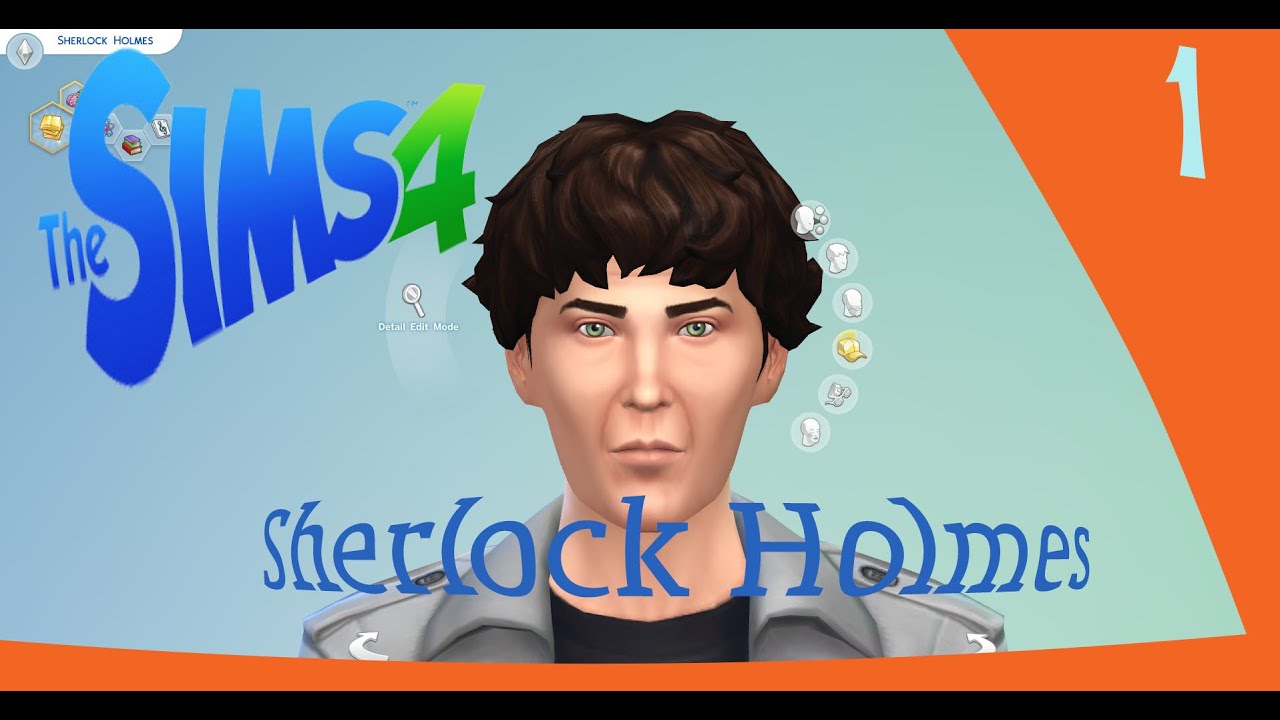 Sims 4 - Sherlock Holmes (Benedict Cumberbatch) Creation - YouTube
