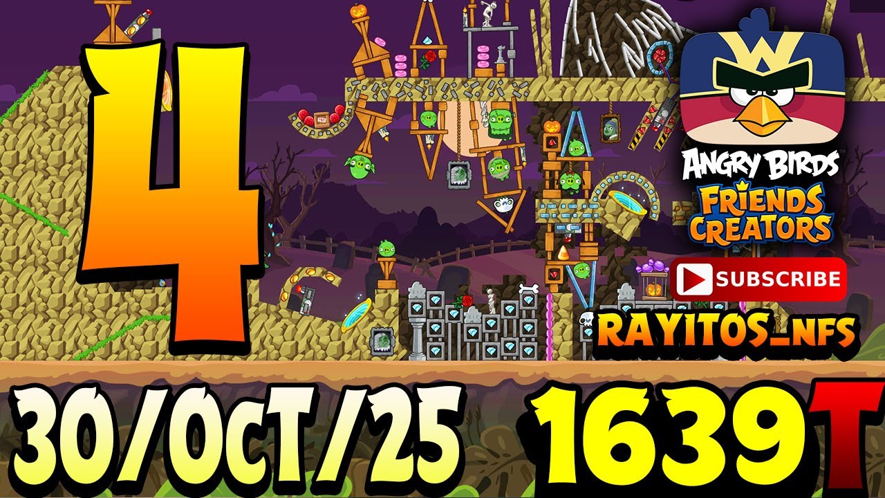 Angry Birds Friends Level 4 Tournament 1639 Highscore POWER-UP ...