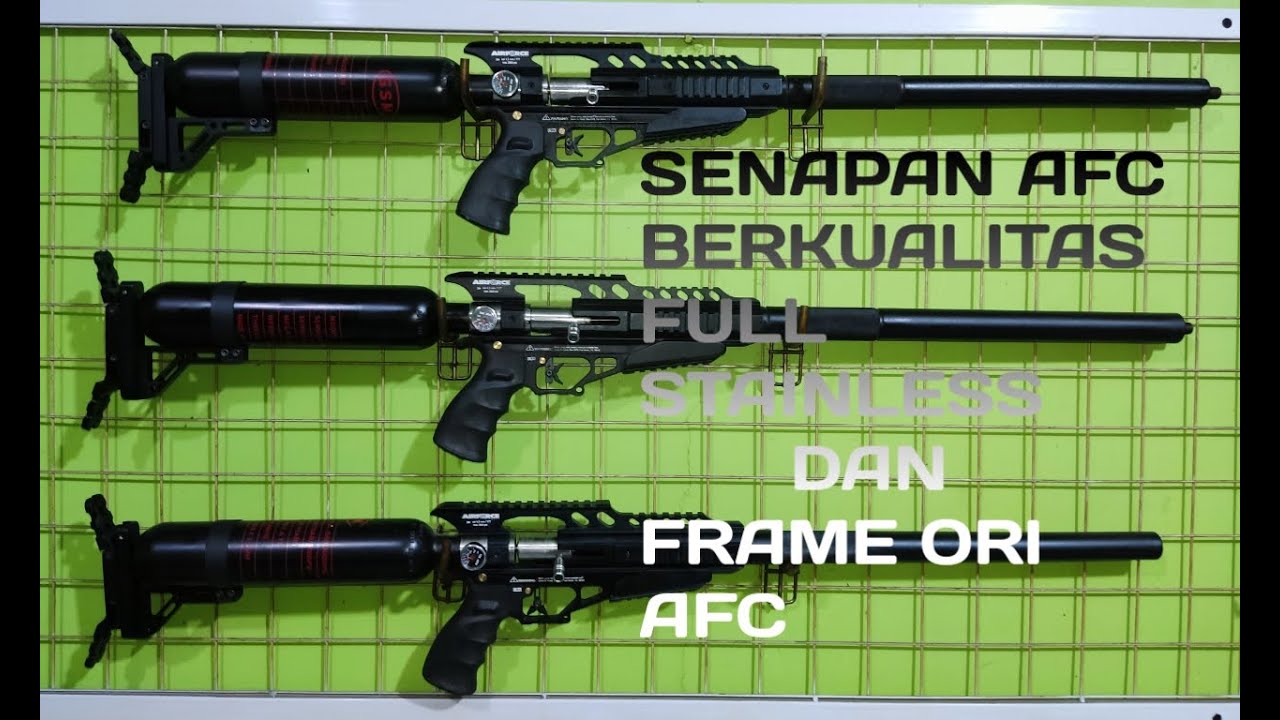 SENAPAN AFC (AIR FORCE) TABUNG 500cc🛑FULL STAINLESS DAN FRAME ORI AFC ...