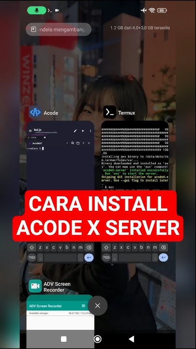 Cara Menghubungkan Acode App Dengan Termux #acode #acodeXServer #termux #nodejs #acodetutorial # ...