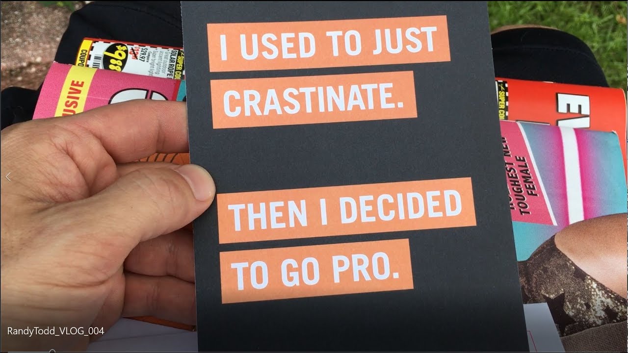 "I USED TO JUST CRASTINATE. THEN I DECIDED TO GO PRO." - VLOG-004 - YouTube