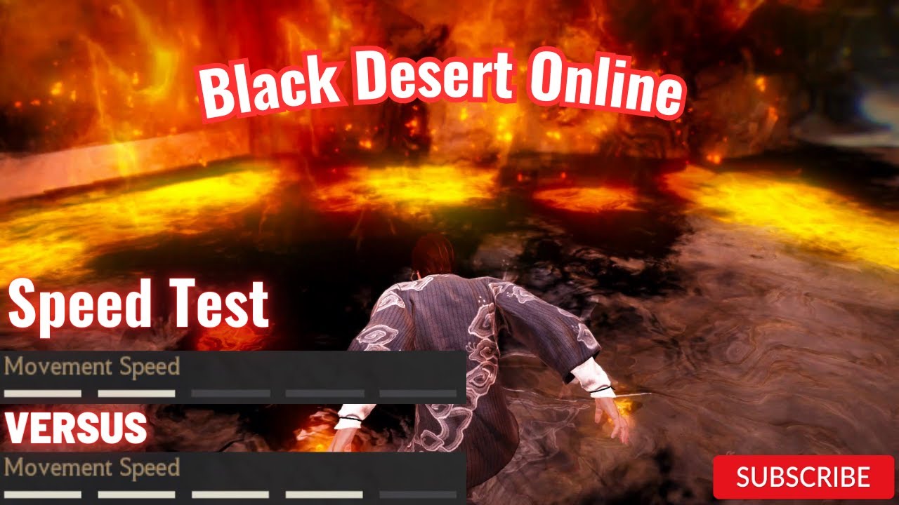 Movement speed test - Black Desert Online - - YouTube