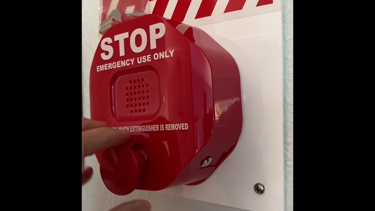 Battery Operated Pull Station Fire Alarm by Fire Safety Supply - YouTube