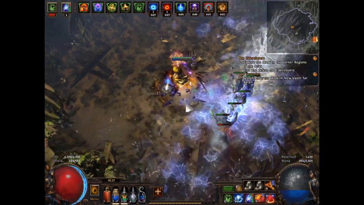 [Path of Exile] Spark Totem 25 Projectile - YouTube