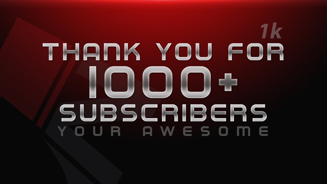 Thank You For 1000+ Subscribers Montage - Pr3vise - YouTube