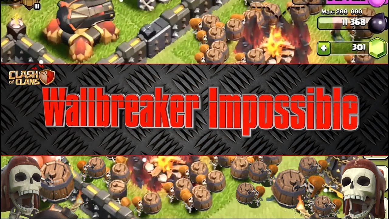Clash of Clans - Level 12 walls Announced? (137 Wallbreakers V's) - YouTube