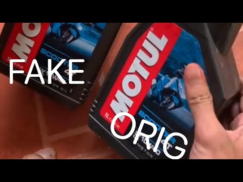 FAKE AND ORIGINAL MOTUL ENGINE OIL - YouTube