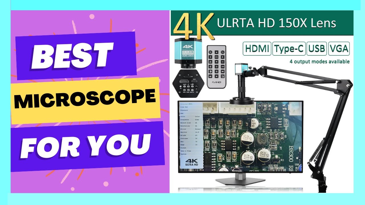 4K Microscope 48MP Digital Microscope For Electronics USB - YouTube