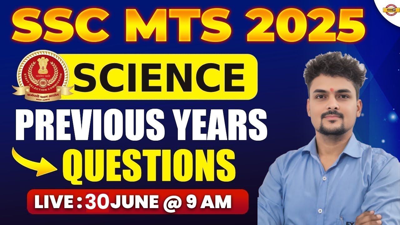 SSC MTS 2025 SCIENCE CLASS | SSC MTS HAVALDAR SCIENCE 2025 | MTS/HAVALDAR SCIENCE PYQ - SANDEEP ...
