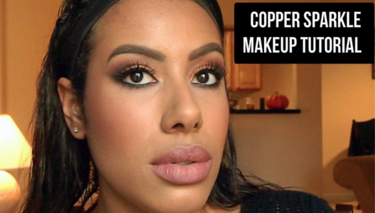 Makeup Tutorial | Festive Copper Sparkle - YouTube