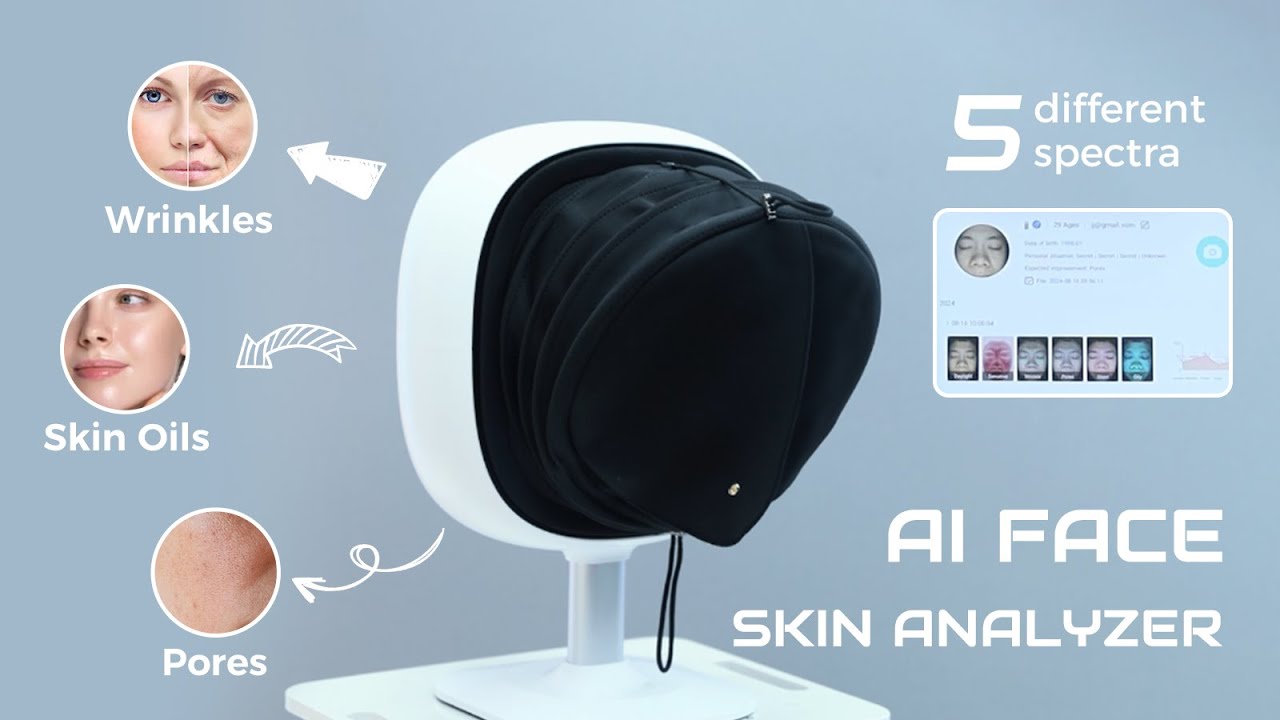 Newangie AI Skin Analyzer Device | Operating Instructions - YouTube