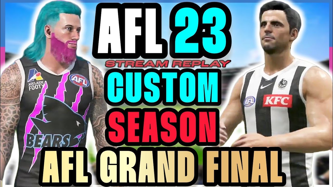 AFL 23 CUSTOM SEASON MODE | GRAND FINAL | COLLINGWOOD VS THE BEARS | # ...