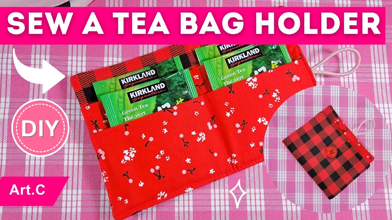 DIY Tea Bag Holder Sewing Tutorial ️ Beginner-Friendly Gift Idea Using ...