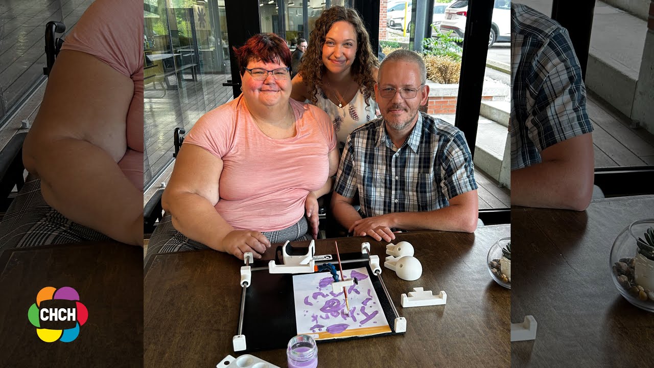 Hamilton woman with limited hand mobility dedicates paintings to people ...