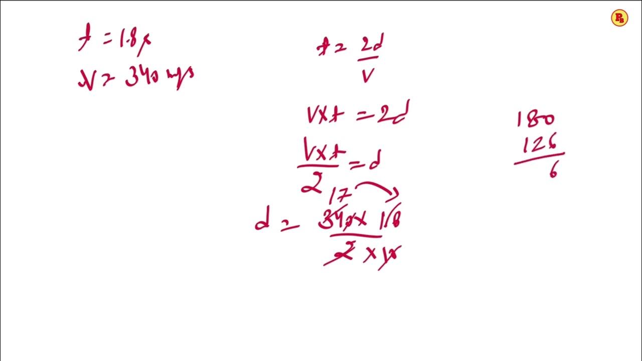REFLECTION OF SOUND WAVES || Numericals || Cl-10th || Evergreen Book ...