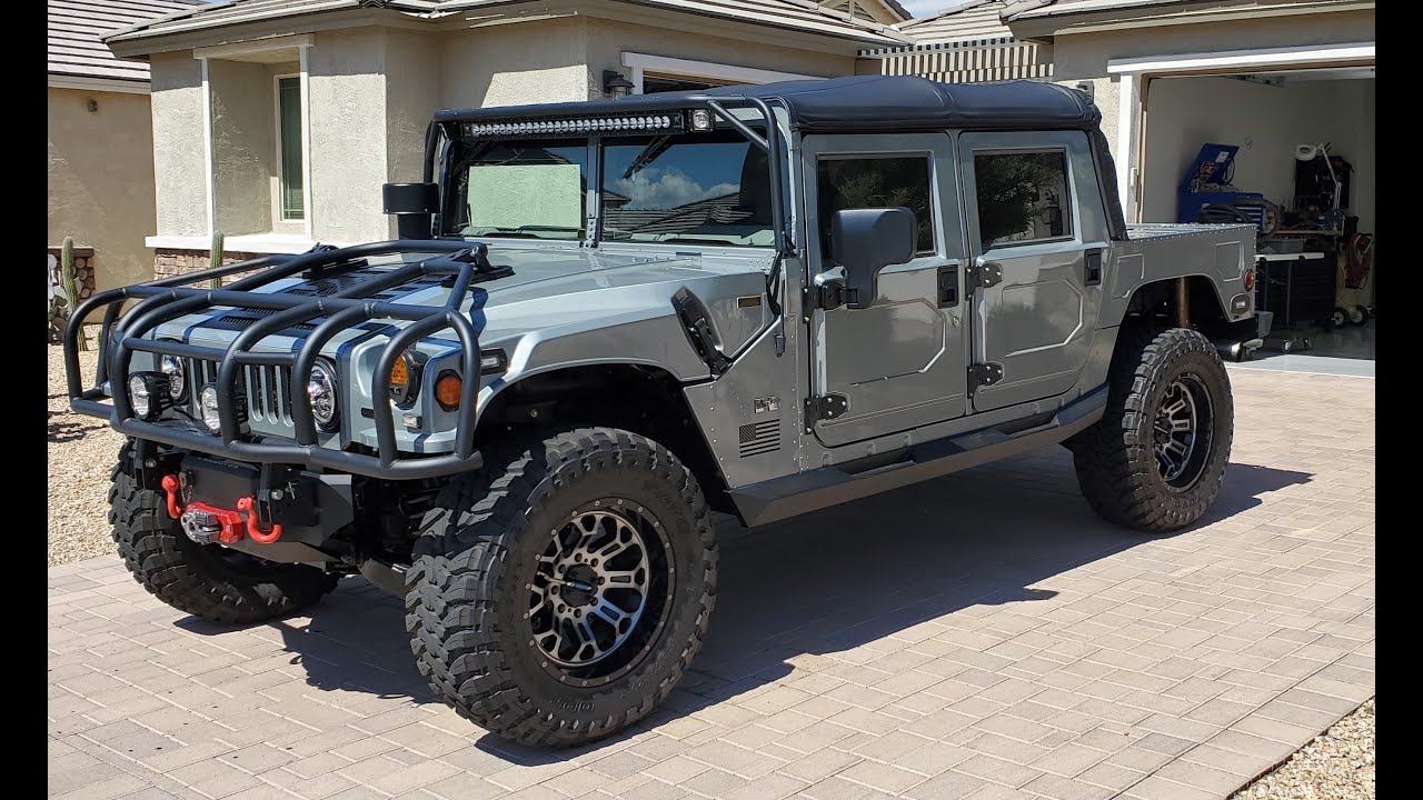 Hummer H1 Predator Side Steps And Interior Makeover - YouTube