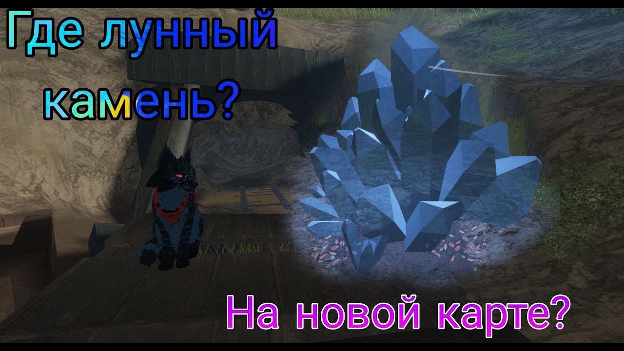 Где находиться ЛУННЫЙ КАМЕНЬ на новой карте В КОТАХ ВОИТЕЛЯХ Roblox
